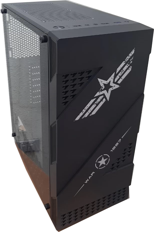 CASE GAMER M8 WAR CON TAPA DE VIDRIO TEMPLADO PARA INTEL O AMD ...