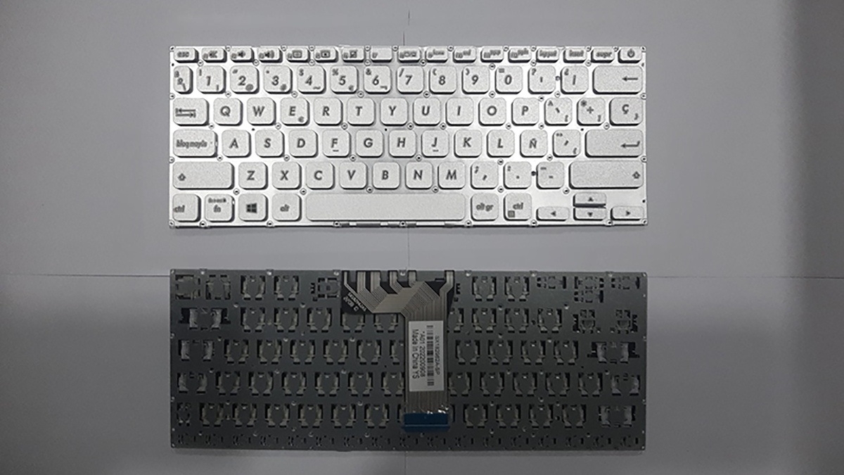 TECLADO PARA ASUS X412F SILVER /ASUS VIVOBOOK 14 X412 X412F X412FA ...
