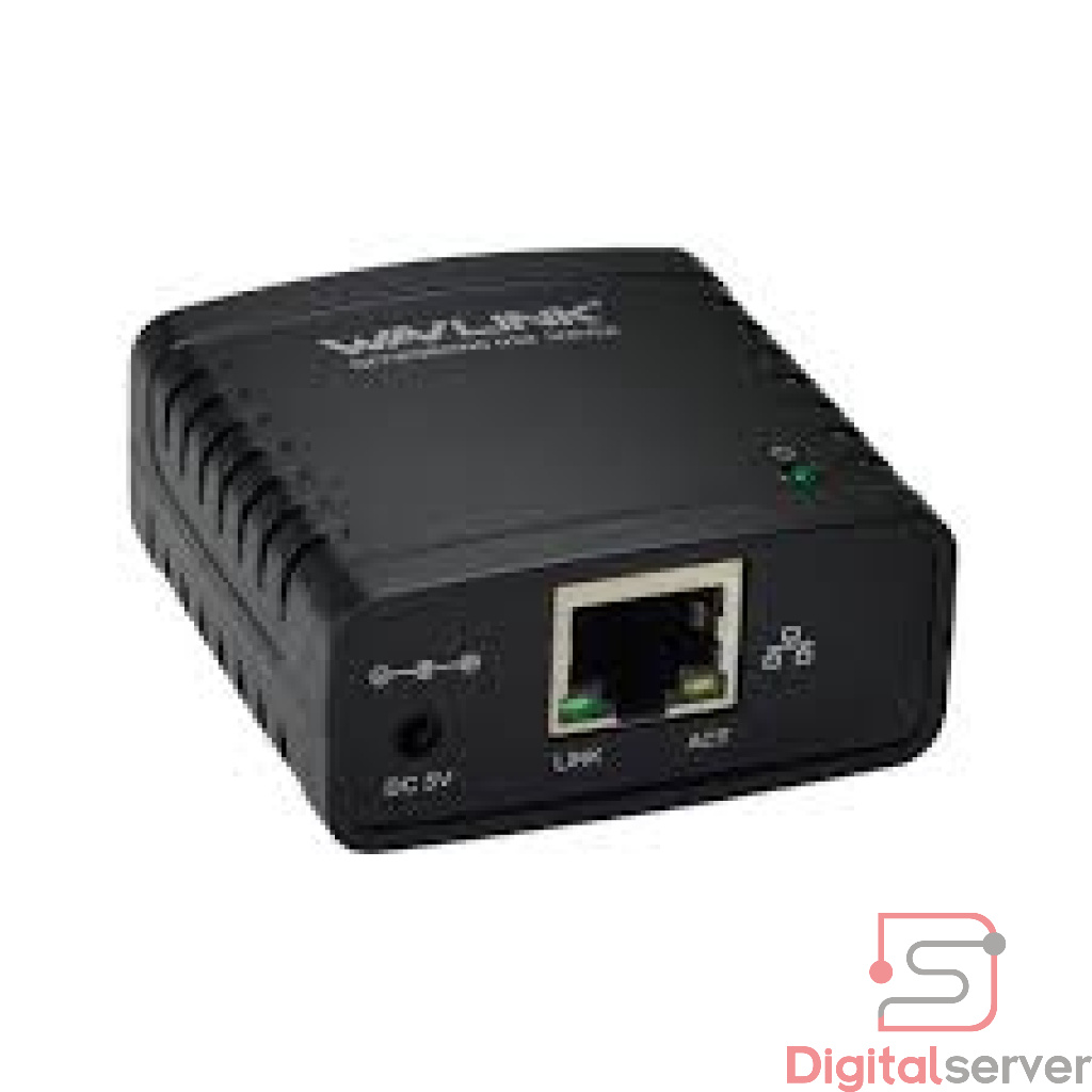 PRINT SERVER WAVLINK WL-NU78M41 USB 2.0 CON PUERTO LPR Y HUB USB / RED ...