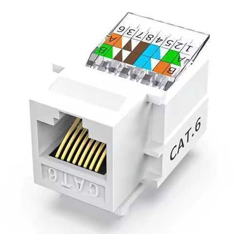 JACK DE RED KEYSTONE CAT 6 UTP / BLANCO / HEMBRA - DigitalServer